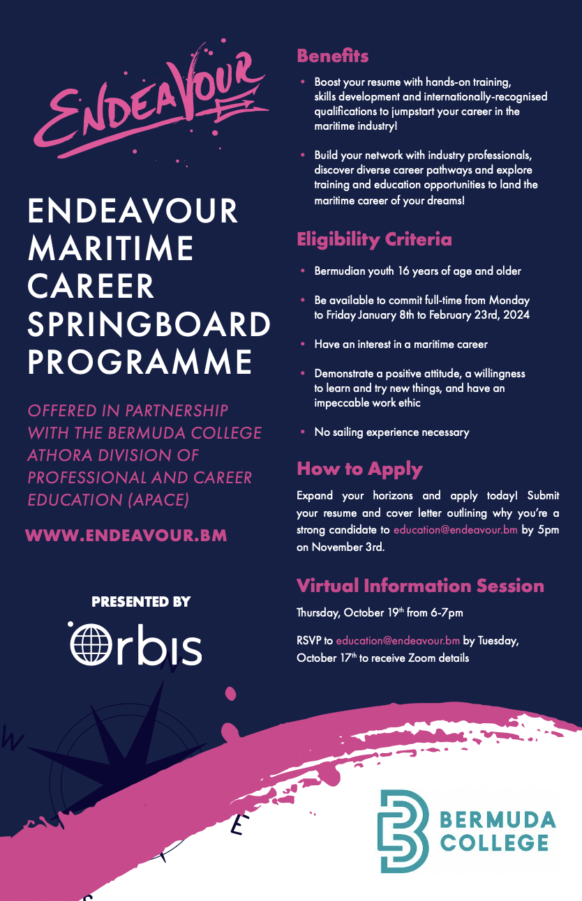 Maritime Career Springboard Programme - Endeavour